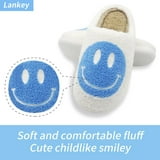 Lankey Smiley Face Slippers for Women Men, US 7-8 (39-40), Anti-Slip ...