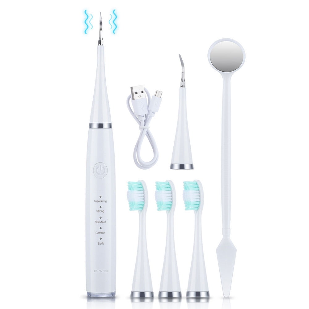 Electric dental scaler six-in-one electric toothbrush set is portable ...