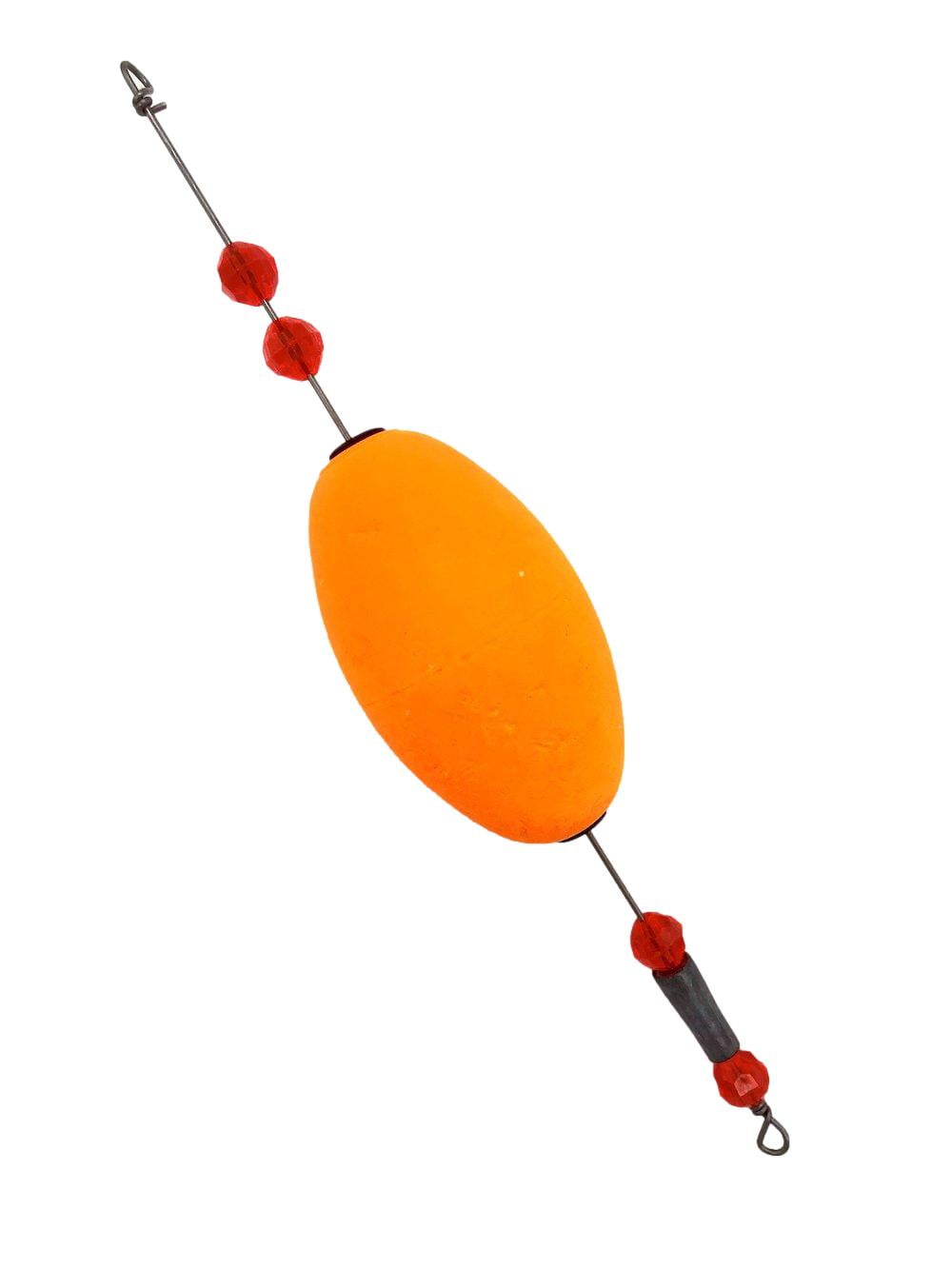 Oval Orange 2.5 inch Weighted Sliding Cork Fishing Float - Freespool ...