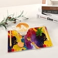 Bathroom Tray 7.87”x11.81” Acrylic Decorative Tray with Aluminum Alloy ...