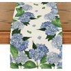 Hydrangea Table Runner, Spring Summer Seasonal Kitchen Dining Table ...