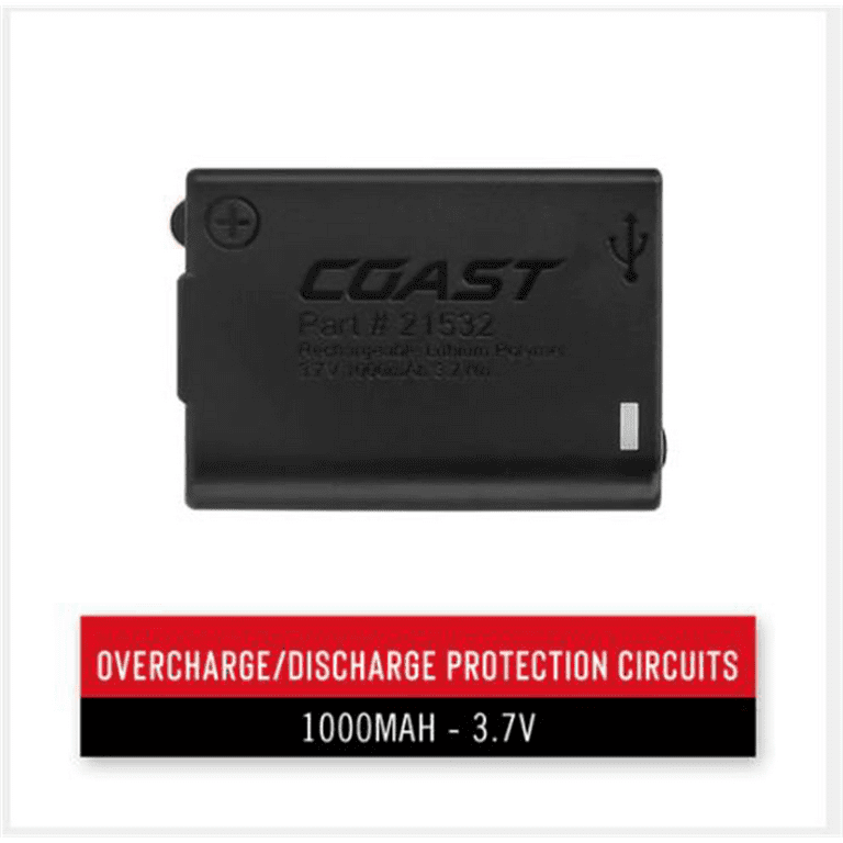 COAST Products ZX350 Zithion-X Rechargeable USB-C Ported COAST Products ZX350 Zithion-X Rechargeable USB-C Ported