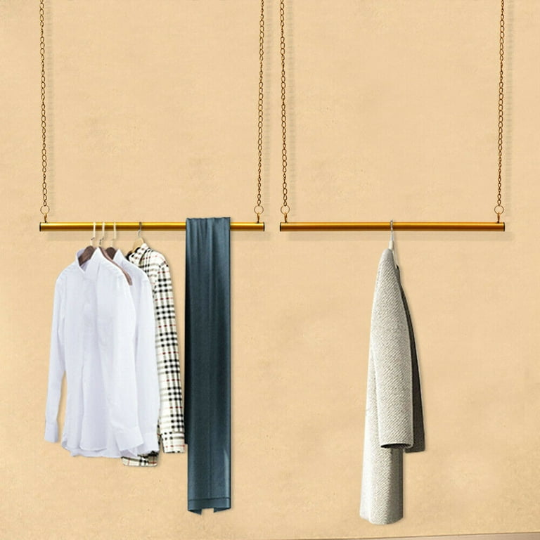 Ceiling Mounted Clothes Hanging Rod | Shelly Lighting