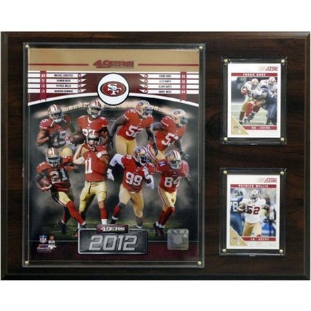 C & I Collectables 121549ERS12 NFL San Francisco 49ers 2012 Team Plaque ...