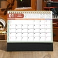 Small Desk Calendar 2026, Standing Flip Desktop Calendar from January ...