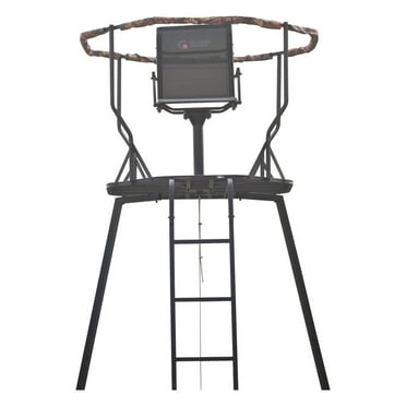 Guide Gear 20' 2-Man Double Rail Ladder Tree Stand, Climber Deer ...