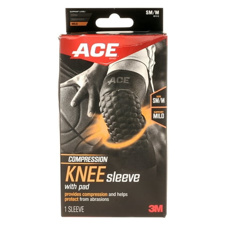 3M ACE Compression Knee Sleeve with Pad, Small/Medium – BrickSeek