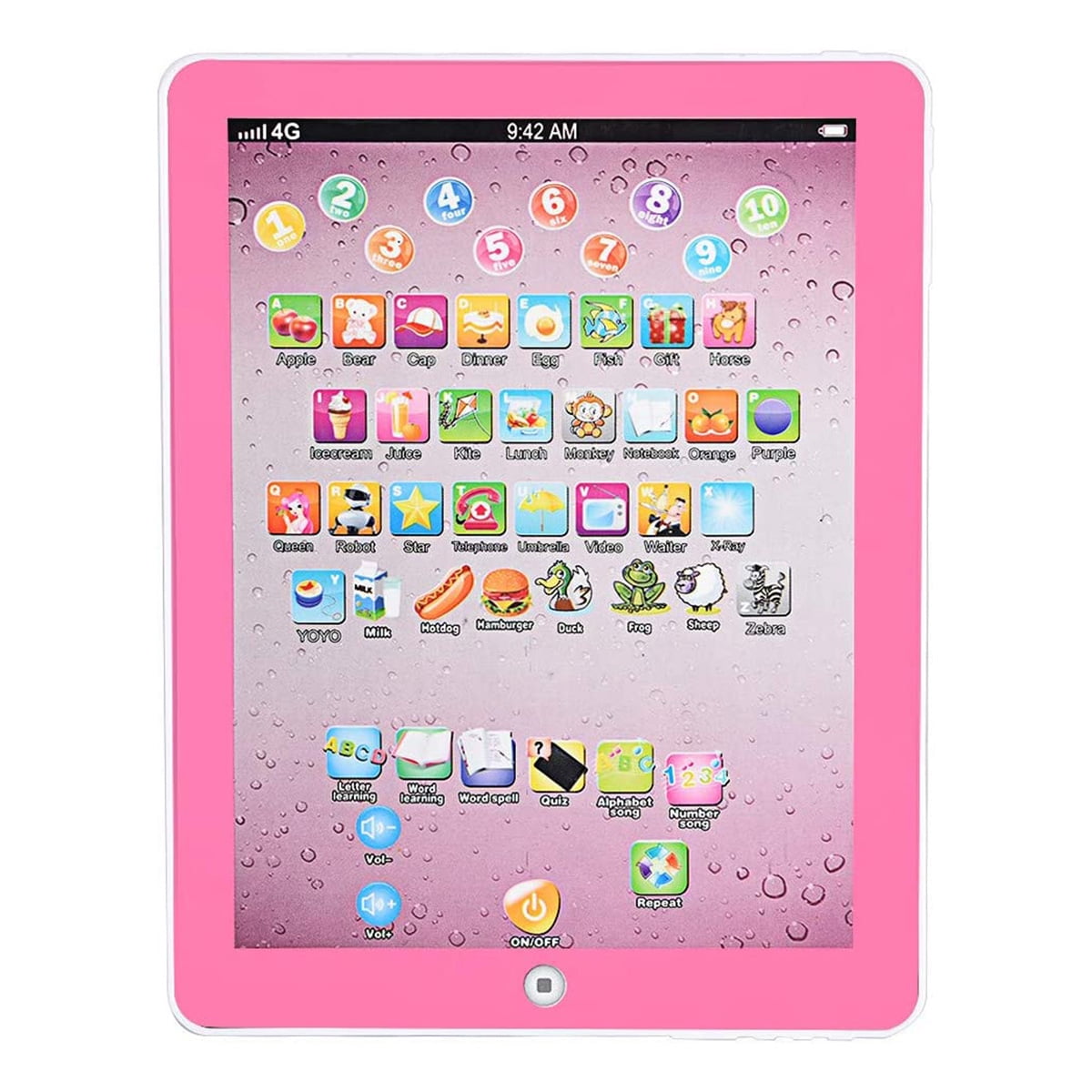 Kids Learning Board, Fun Kids Tablet with ABC/Text/Song/Music/Numbers ...