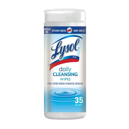 Lysol Daily Cleansing Disinfecting Wipes, 35ct, No Harsh Chemicals ...