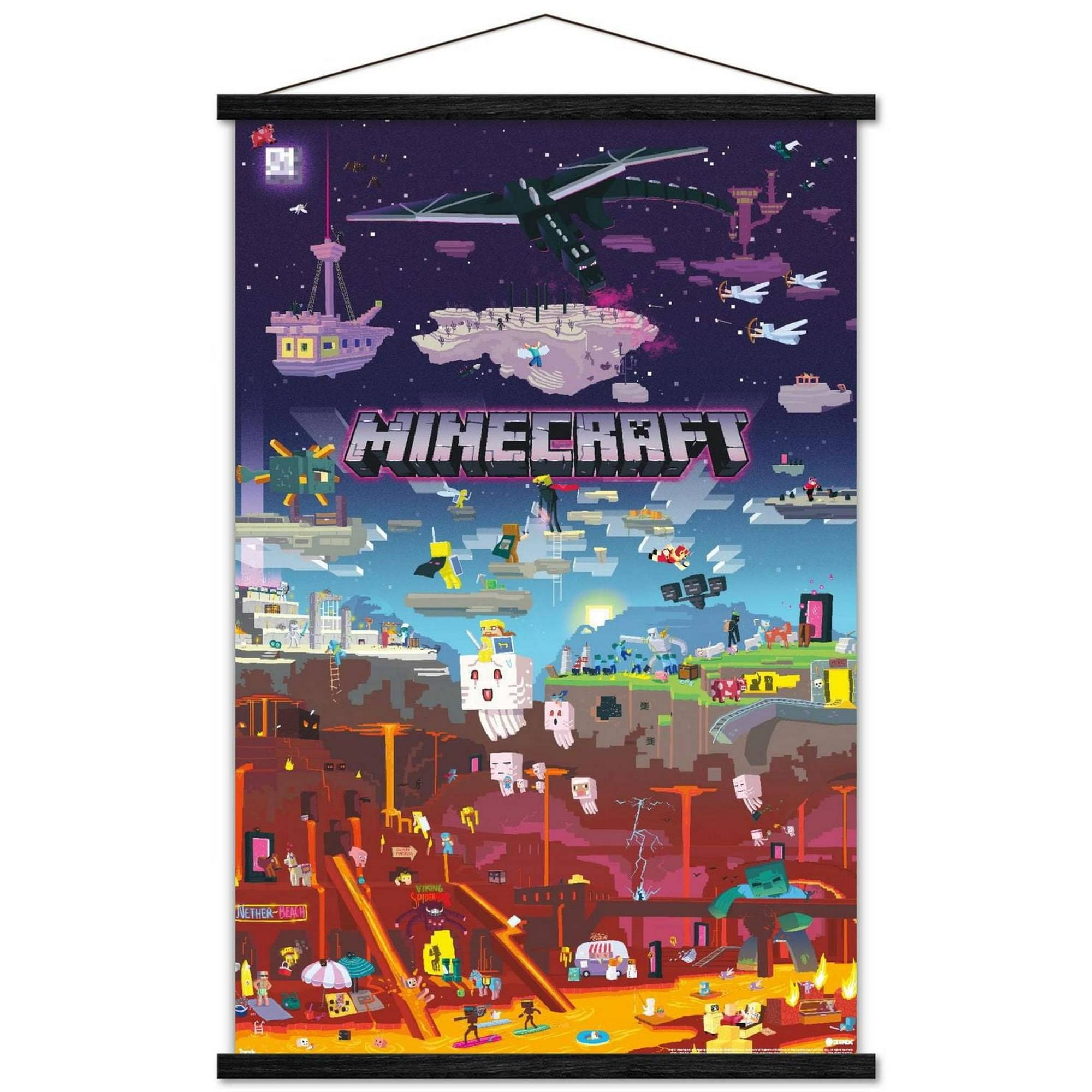 Click here for Minecraft - World Beyond 22.375 X 34 Wall Poster W... prices