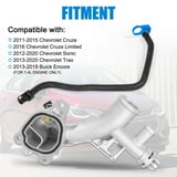 Aluminum Coolant Water Outlet Kit with Hose Sensor for Chevy Cruze ...