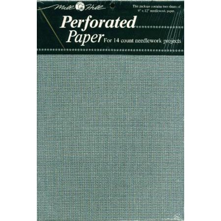 Perforated Paper 14 Count 9"X12" 2/Pkg-Silver - Walmart.com