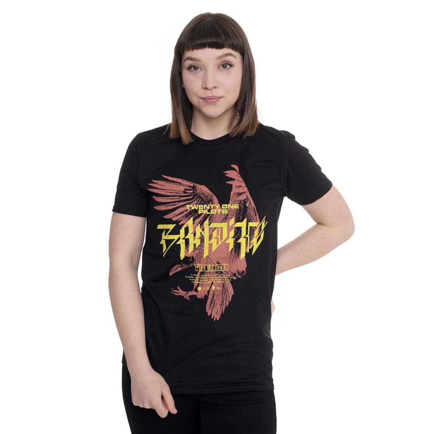 Click here for Twenty One Pilots Adult Bandito Bird Cotton T-Shir... prices