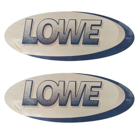 Lowe Boat Emblem Decal Stickers | 17 1/2 W x 7 1/8 H Inch (Pair ...