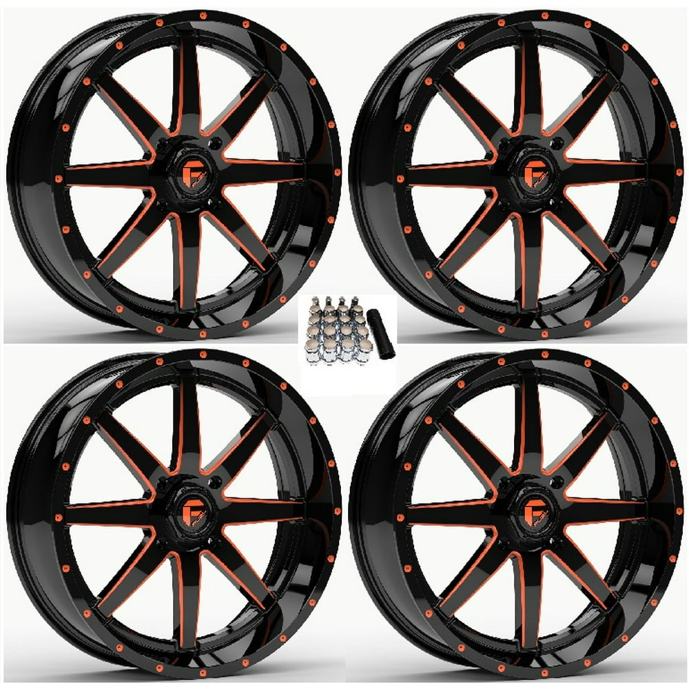 Fuel Maverick UTV Wheels Orange/Black 20" Polaris RZR 1000 XP / Ranger ...