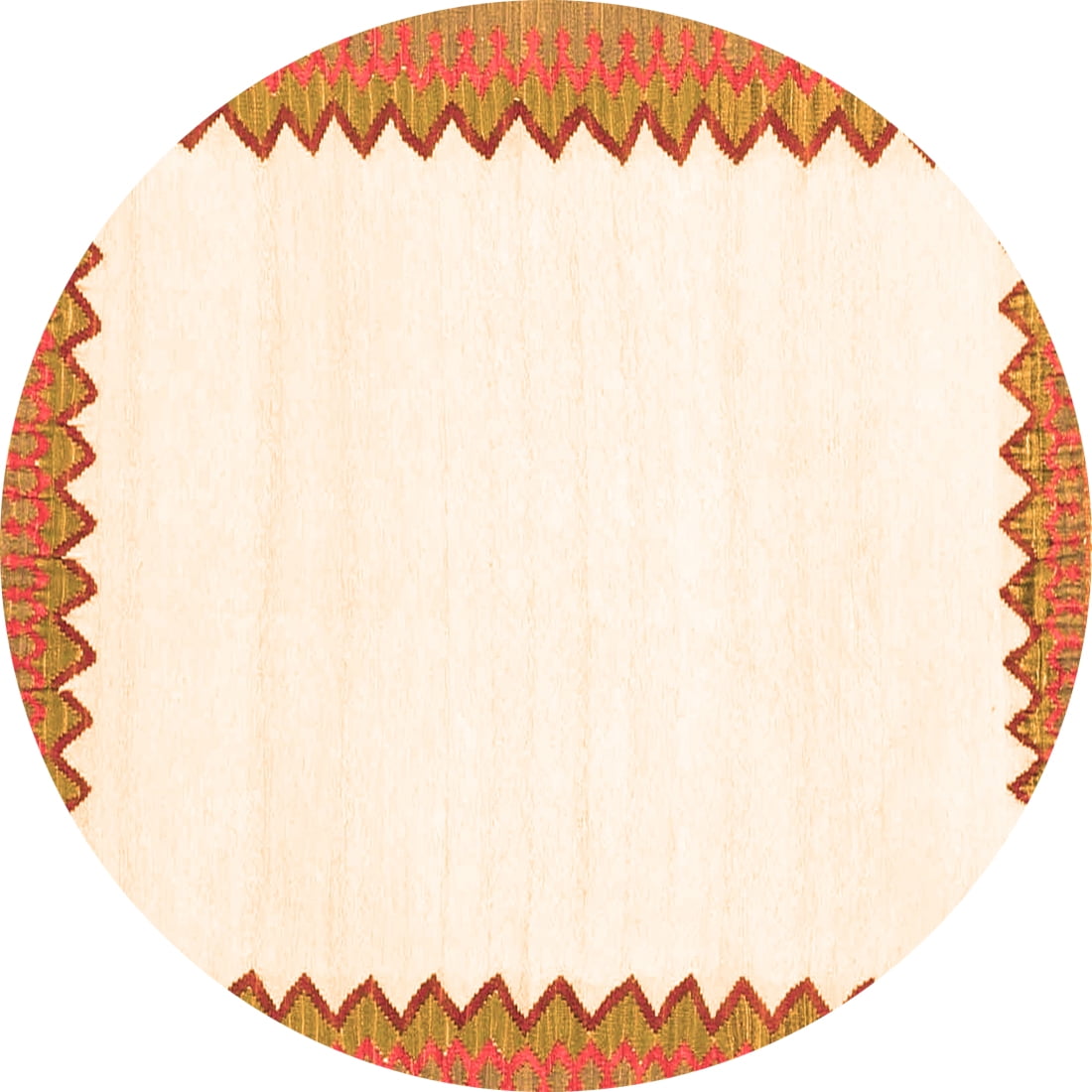Ahgly Company Indoor Round Solid Orange Modern Area Rugs, 8' Round ...