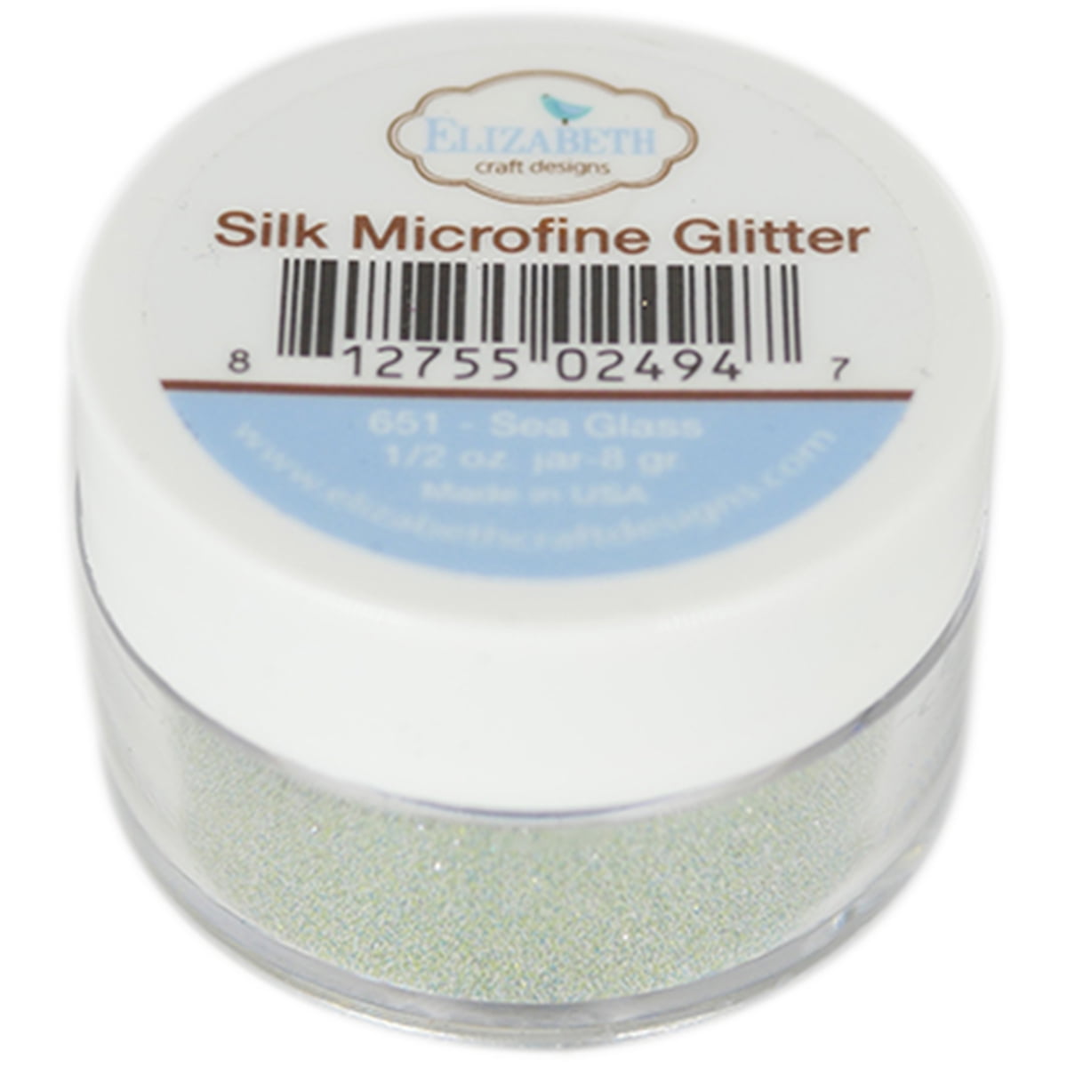 Elizabeth Craft Designs Silk Microfine Glitter .5oz-Sea Glass - Walmart.com