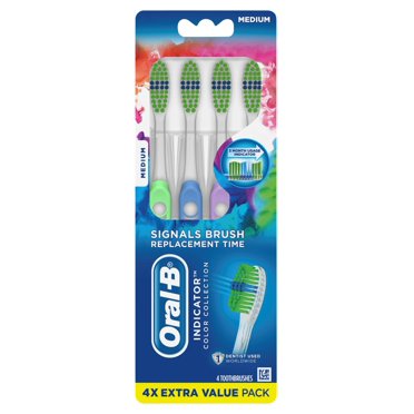 Oral-B Toothbrush Indicator Color Collection Soft 6-Pack (Pack of 3 ...