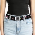 Buckle-Down Belt, Seatbelt Buckle Belt, Cupcake Sprinkles Black Multi ...