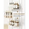 Narrow 9-Tier Over-the-Door Pantry Organizer, Adjustable Metal Spice ...