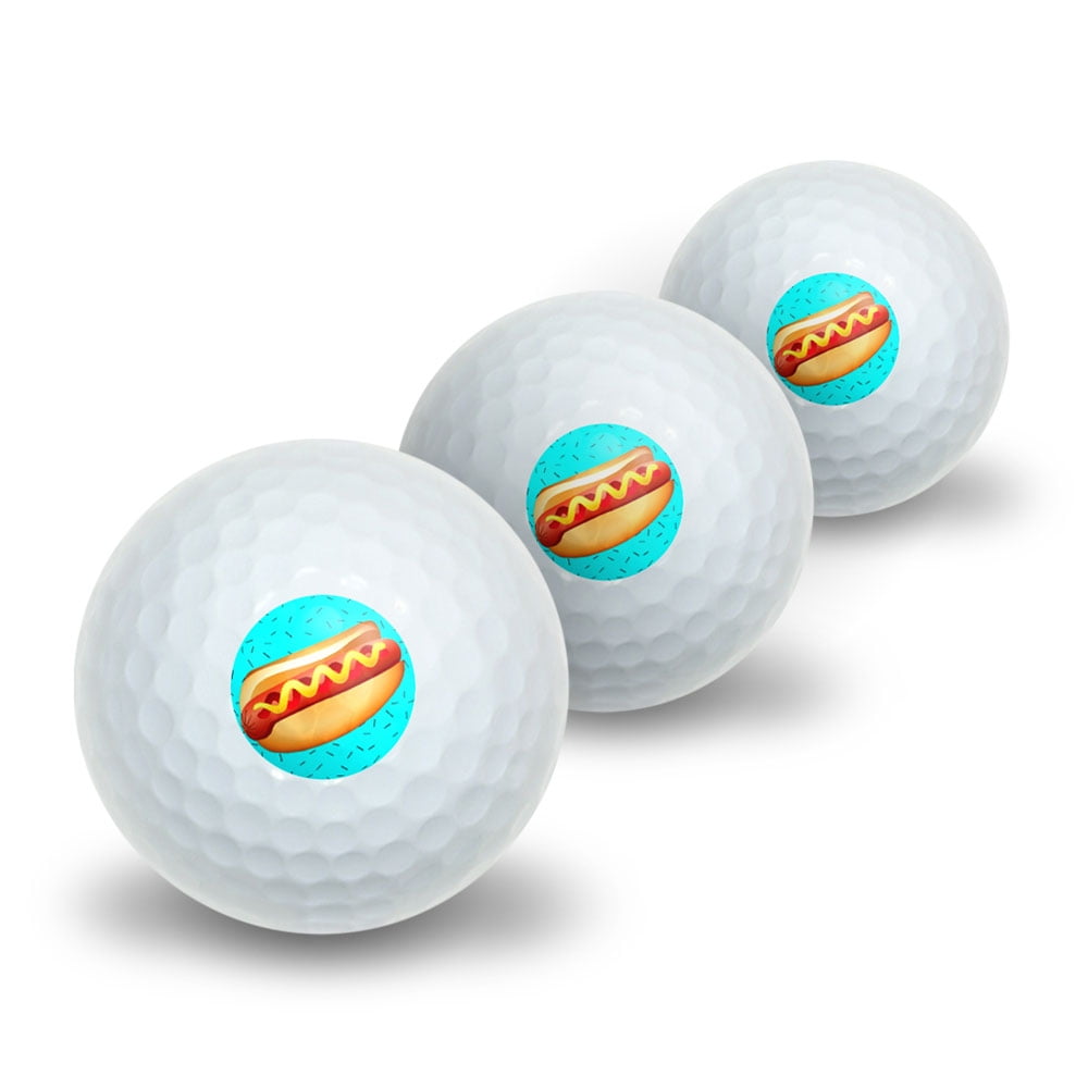 Hot Dog of Awesomeness Novelty Golf Balls 3 Pack - Walmart.com