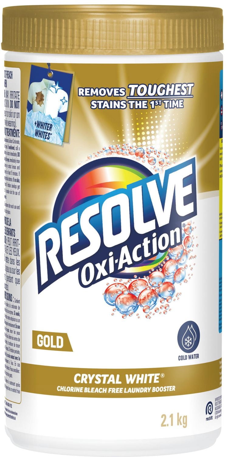 RESOLVE In Wash Powder - GOLD Oxi-Action Crystal White® 2.1KG - Walmart.ca