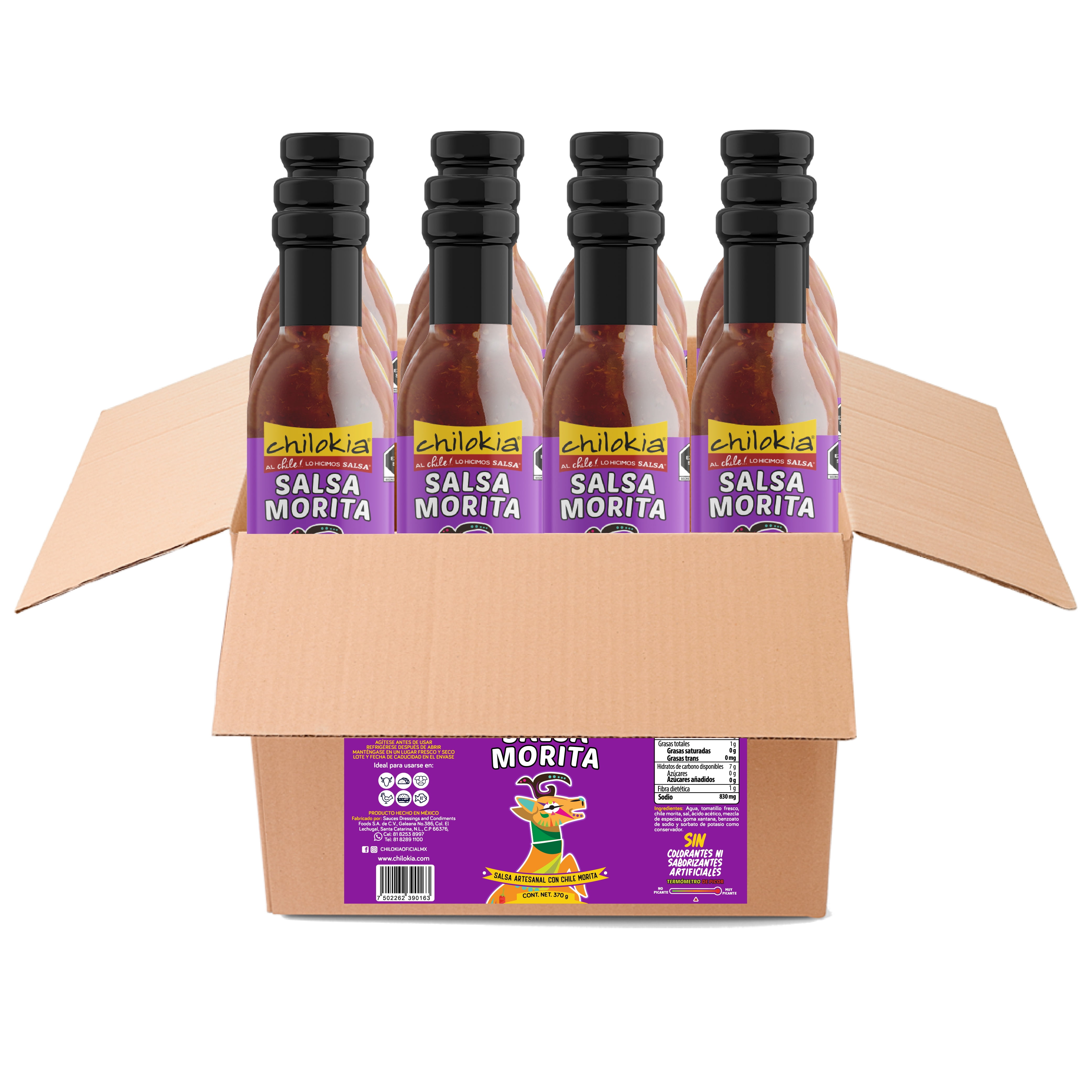 Salsa casera Chilokia con chile morita 360 g | Bodega Aurrera en línea
