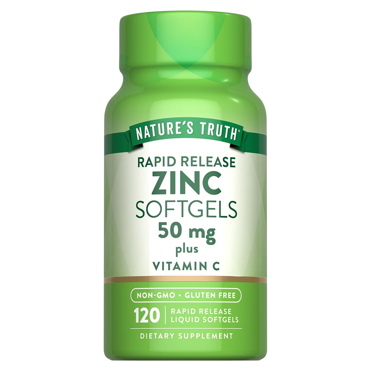 Nature's Truth Suplemento de Zinc 50 mg con vitamina C, 120 cápsulas ...