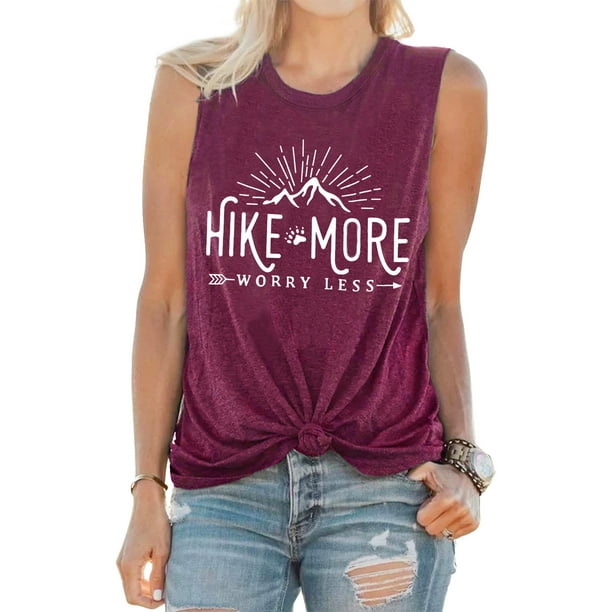 Hike More Tank Tops Women Camping Vest Summer Sleeveless Mountain ...