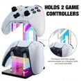 NiHome Iridescent Acrylic 2-Tier Universal Game Controller Headset ...