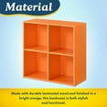 VibrantEcho George Bookcase Cubby Storage Organizer - Square Shelves ...