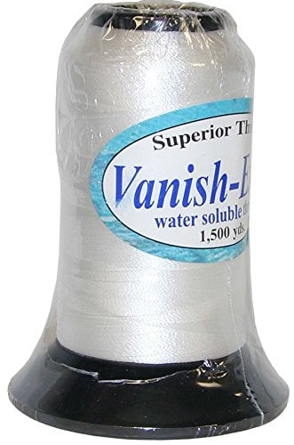 Superior Threads 10602001 Vanish-Extra Water Soluble Thread, 1500 yd ...