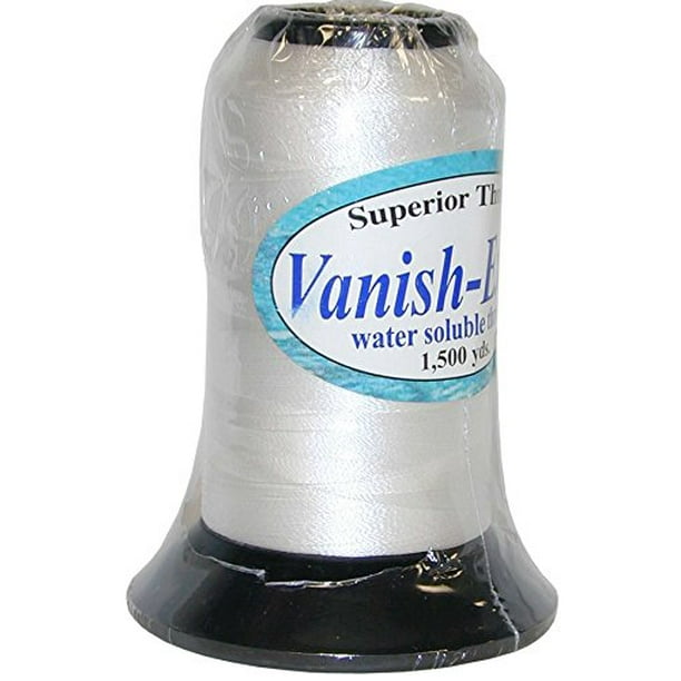 Superior Threads 10602001 Vanish-Extra Water Soluble Thread, 1500 yd ...