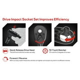 Eastvolt Mechanical Tool Kit with Drive Socket Set 46 Pieces ...