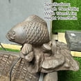 Ceramic Pond spitters Koi Fish Outdoor Wall Water Fountain Garden Decor ...