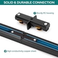 H Track Lighting Connector Kit - Black H Track Lighting Rail Connectors ...