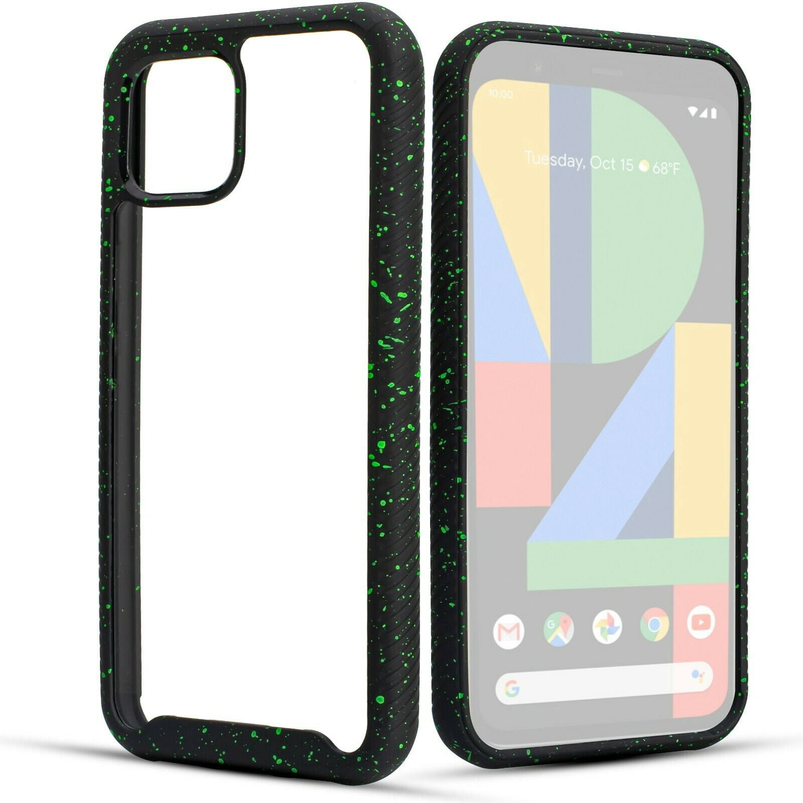for Google Pixel 4XL Clear Case Phone Case Dual Layer Full-Body Rugged ...