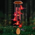 Cardinal Red Bird Solar Wind Chimes - Outdoor Garden Gifts for Mom from ...
