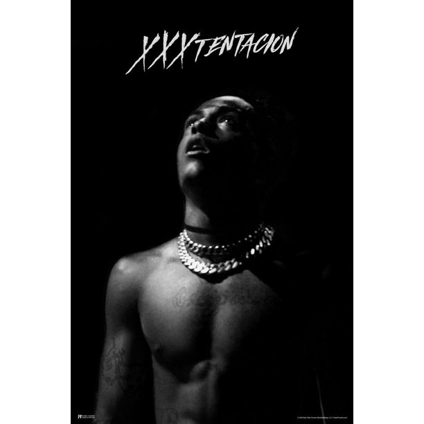 Laminated XXXtentacion Poster Looking Up XXXtentacion Merch Bad Vibes ...