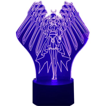 Brithday Gift 3d Led Light Anime Fairy Tail Erza Scarlet For Kids ...