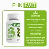 Phn F. Vit con 90 capsulas Moringa Espirulina Chlorella Piña Lino ...