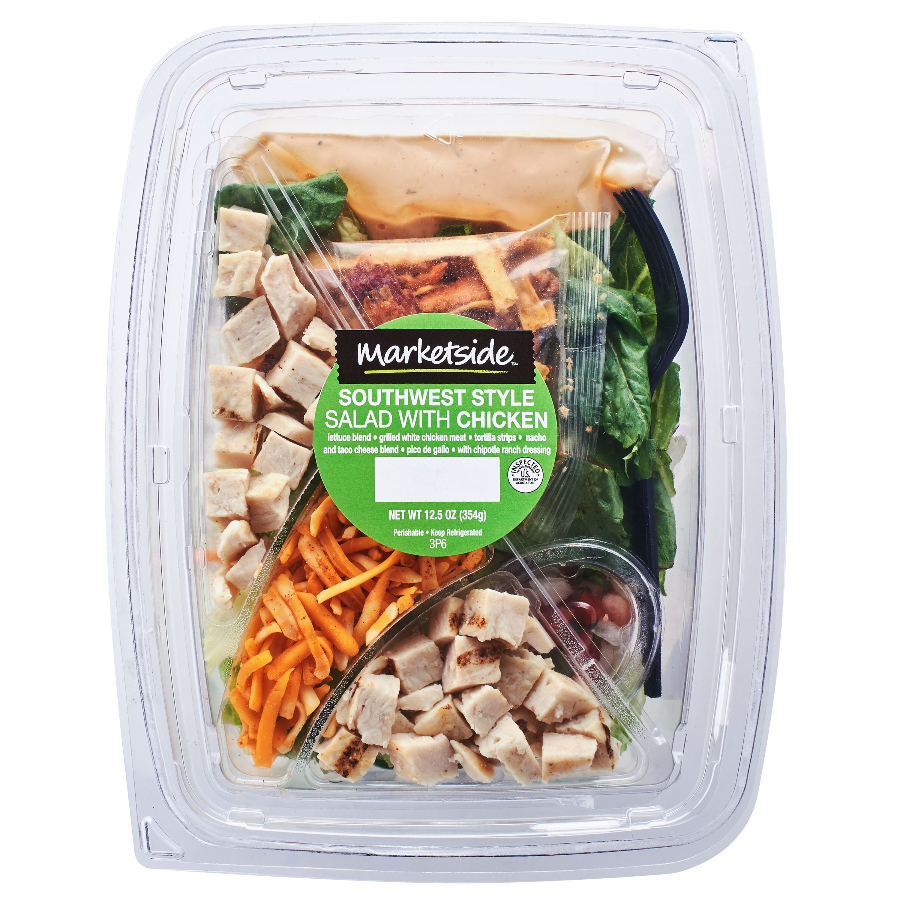 Marketside Southwest Style Salad with Chicken - Walmart.com - Walmart.com Marketside Southwest Style Salad with Chicken - Walmart.com - Walmart.com