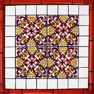 Carmona Mexican Tile Set Backsplash Mural - Walmart.com