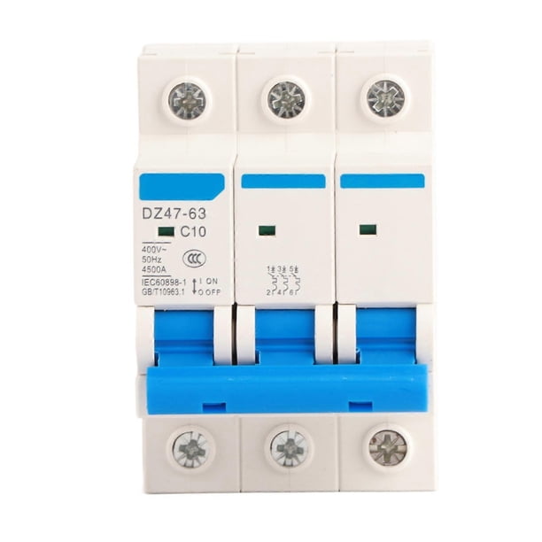 AC 400V 6/10/16/20A 3 Pole Miniature Circuit Breaker MCB Safety Breaker ...