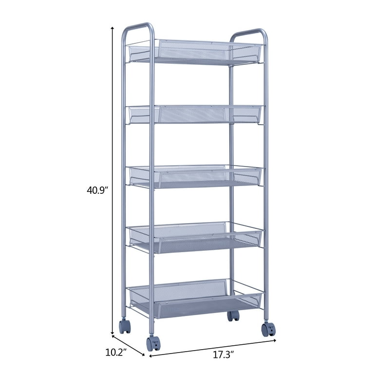 Homfa Tier Slim Slide Out Storage Tower Gap Rolling Cart, 44% OFF