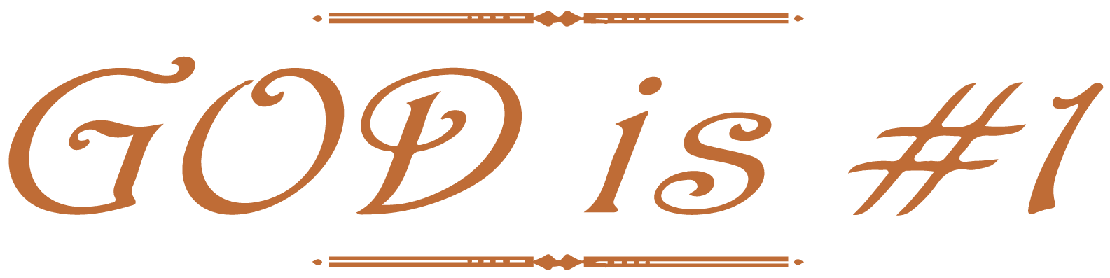 God is # 1 Vinyl Decal Sticker Quote - Large - Light Brown - Walmart.com