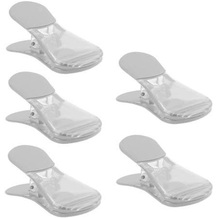 ZMLEVE Set of 5 Magnetic Sealing Food Clips- Plastic Clips for Food and ...