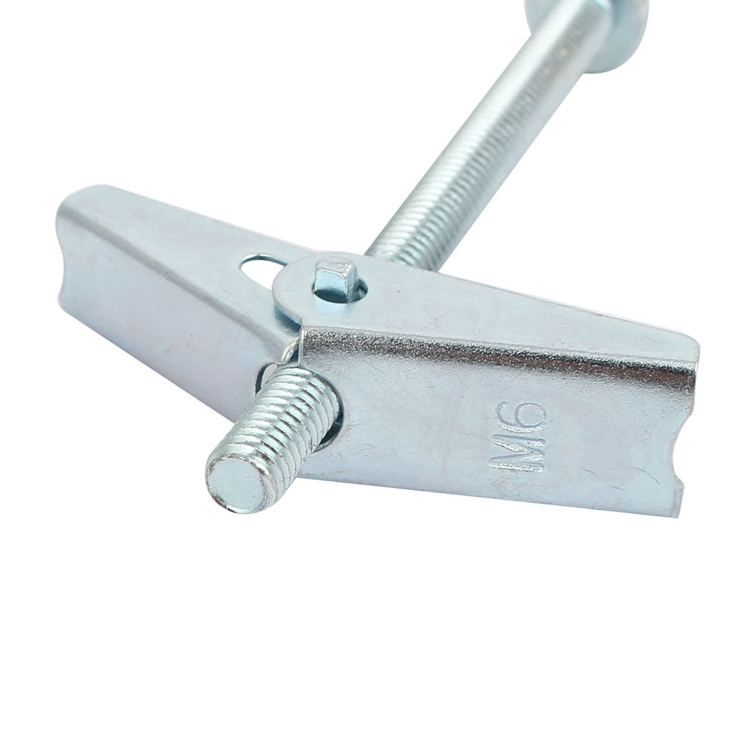 M6 x 75mm Male Thread Spring Loaded Hollow Wall Round Head Toggle Bolt ...