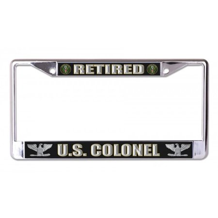 U.S. Army Retired Colonel Chrome License Plate Frame | Walmart Canada