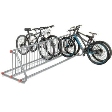 Grid Bike Rack, 9-Bike, Single Sided, Powder Coated Galvanized Steel ...